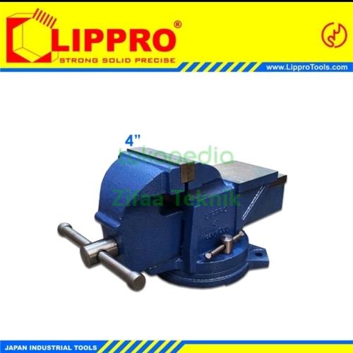 Jual BENCH VISE 4" LIPPRO JAPAN INDUSTRIAL TOOLS CATOK MEJA PUTAR ...