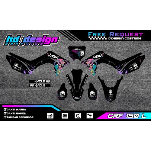 Jual DECAL CRF SUPER GLOSSY PREMIUM - FULL BODY CUSTOM HD77 - DOF - Kab ...