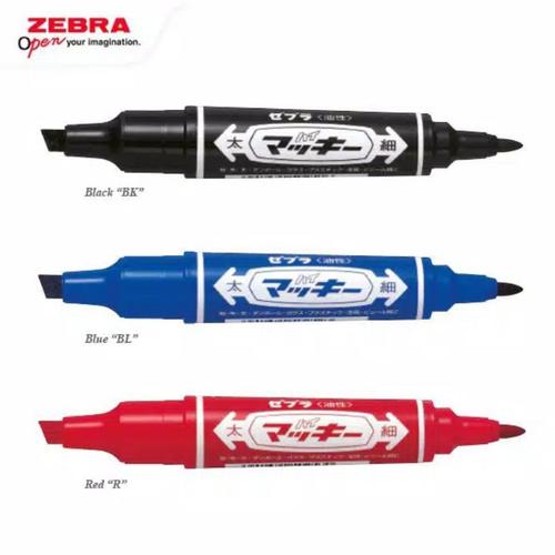 Jual ZEBRA HI MCKEE PERMANENT MARKER DOUBLE ENDED / SPIDOL PERMANEN 2 ...
