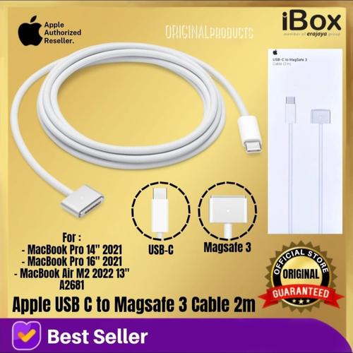 Promo APPLE USB C to Magsafe 3 Cable 2 meter Original MLYV3 Macbook Air ...