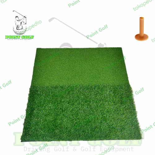 Promo KARPET DRIVING GOLF MAT 2IN-1 UKURAN 100*100 CM FREE TEE + ROUGH ...