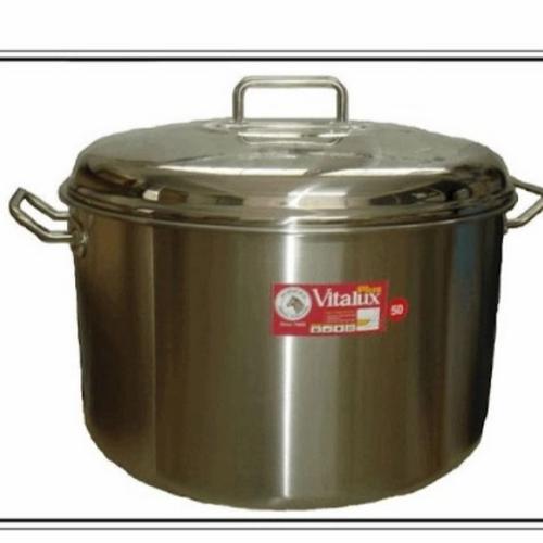 Jual stock pot 45cm atau 50cm zebra vitalux /panci stainless zebra ...