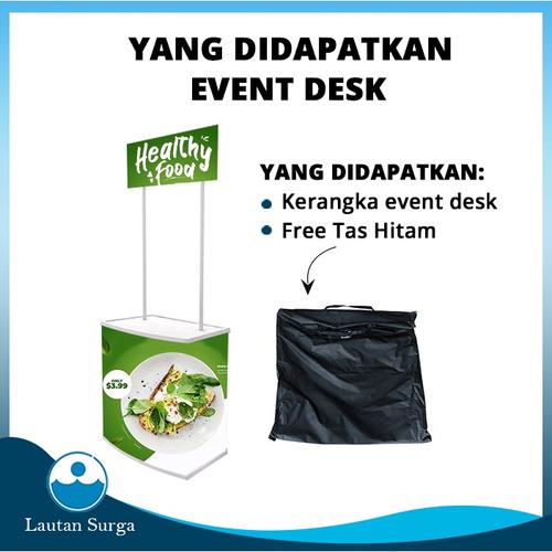 Jual Event Desk Stand Meja Promosi Stand Booth Portabble Meja Jualan ...