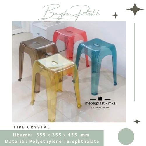 Jual Kursi Plastik Bening Transparan Bangku Bakso Olympic Crystal Kuat ...