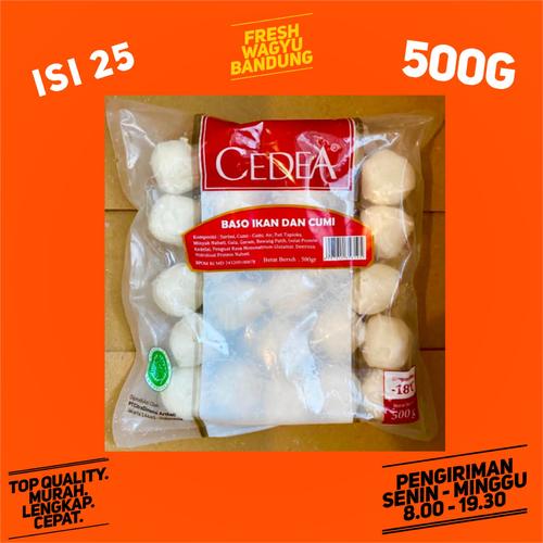 Jual CEDEA BASO CUMI SQUID BALL 500G SUKI SHABU STEAMBOAT HALAL PREMIUM ...