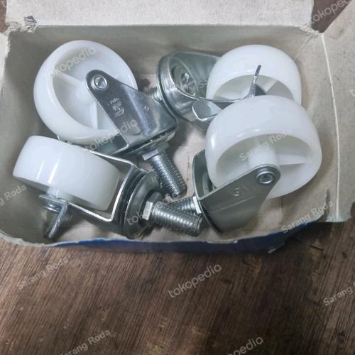 Jual Roda nilon ukuran 2 inch (baut rem) - Jakarta Barat - Sarang Roda ...