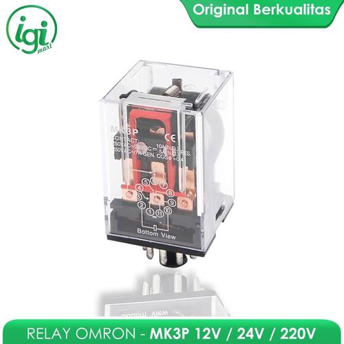 Jual RELAY MK3P OMRON 12V / RELAY MK3PN OMR 24V / RELAY MK3P-I 220V OM ...