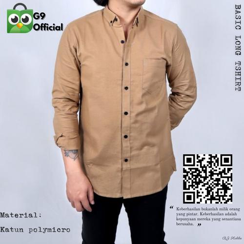 Jual Kemeja Formal Kantor Pria Lengan Panjang Slimfit Coksu Cokelat ...