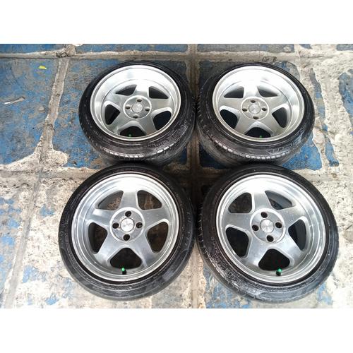 Jual velg mobil second hsr loud ring 16 pcd 4x100 + ban bonusan - Kota ...