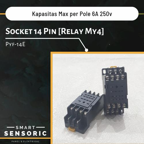 Jual Socket PYF-14 Relay MY 14 Pin China untuk Relay Omron Shemsco ...