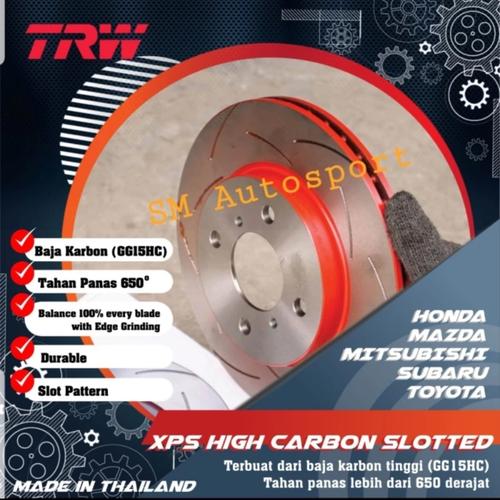 Jual TRW XPS Slotted Brake Disc Rotor Piringan Rem HONDA City Hatchback ...