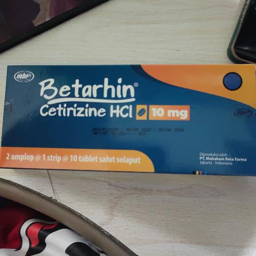Jual Betarhin / Cetrizine Tablet Box - Jakarta Pusat ...