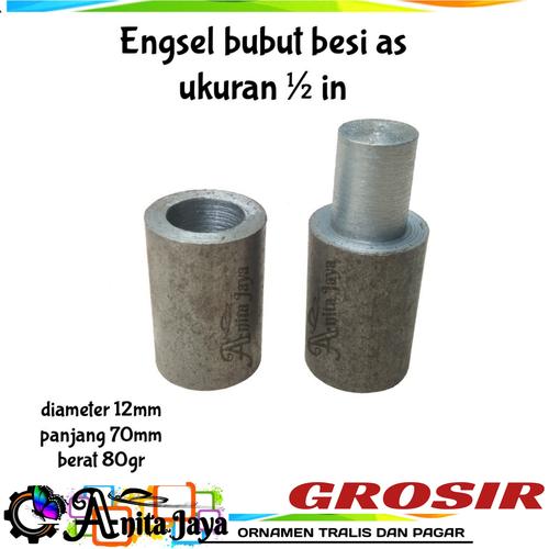 Jual engsel bubut besi as 1/2 inch 12mmX70mm - Kab. Tangerang - anita ...