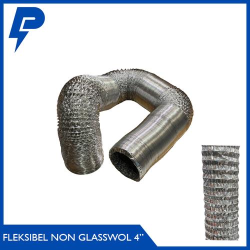 Jual Fleksibel Non Glasswoll 4" Alumunium Flexible Round Duct 4 Inch ...