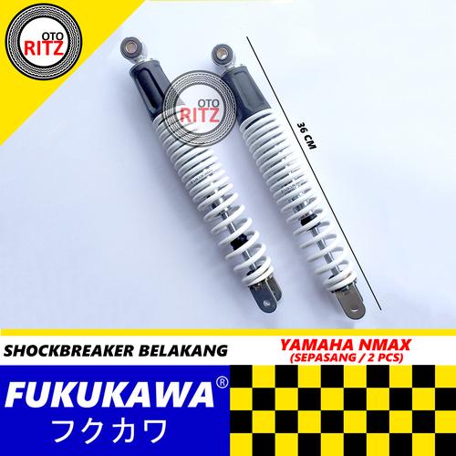 Jual Shockbreaker Yamaha Nmax Fukukawa White / Shock Breaker Belakang ...
