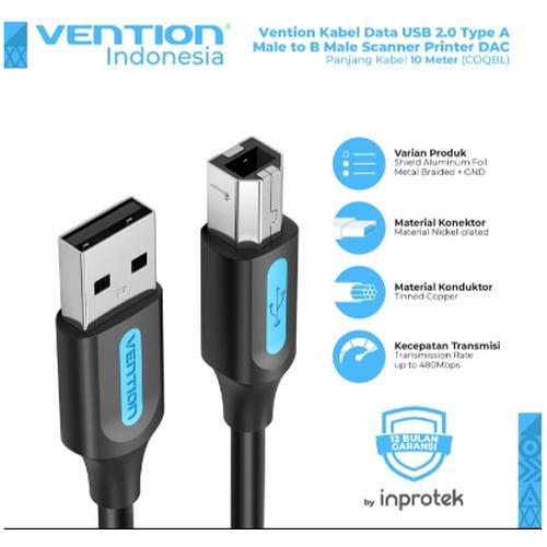 Jual Kabel USB Printer 5 Meter type A to type B VENTION - Kota Bandung ...