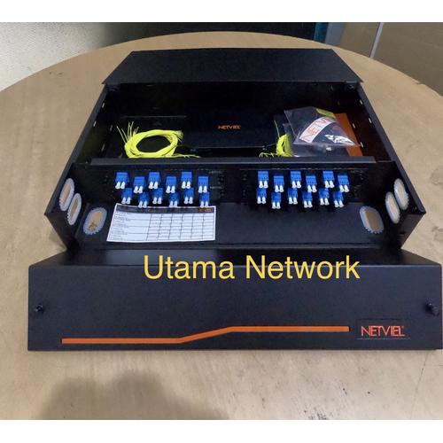 Jual NETVIEL OTB Rackmount 48 port LC + Pigtail /NVL-OTB-RM-48/48-SM-LC ...
