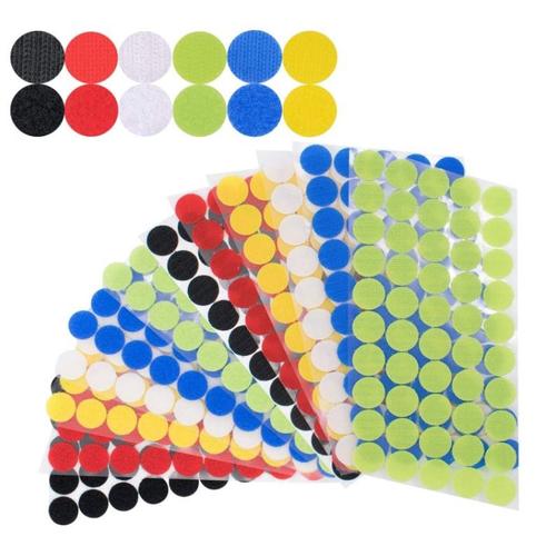 Jual Dot velcro sticker warna 54 pasang / stiker bulat perekat ...