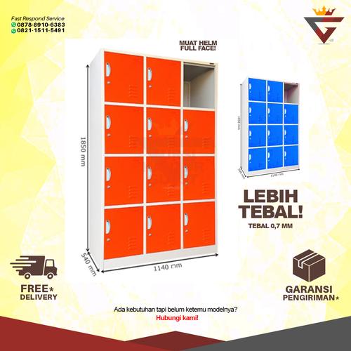 Jual Locker Besi 12 Pintu Loker Lemari KOZURE KL 12 WX muat helm full ...