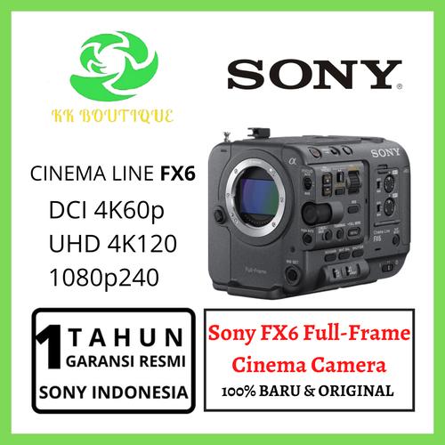 Jual Sony FX6 Full-Frame Professional Cinema Camera - Camcorder Body Only - Jakarta Pusat ...