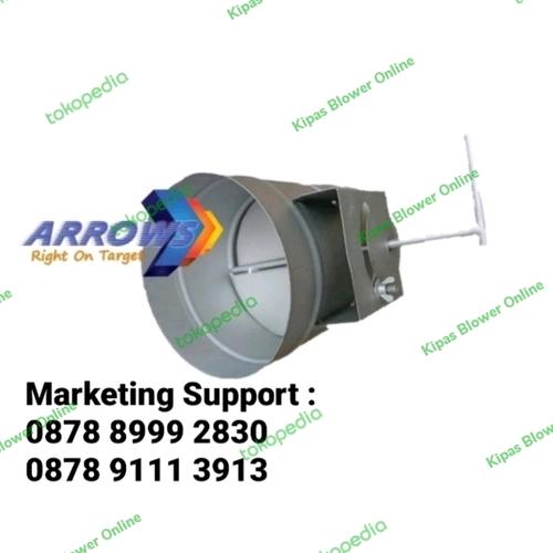 Jual Damper pipa ducting 8 inch damper volume udara 8 inch damper angin ...
