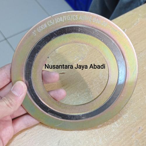 Jual Spiral Wound Gasket SWG Ansi 600 Carbon Steel CS Besi 4 " inchi DN ...