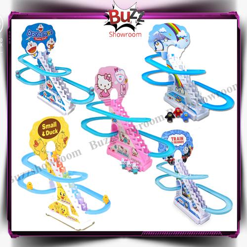 Promo Penguin Hello Kitty Duck Track Mainan Balap Naik Tangga Seluncur ...