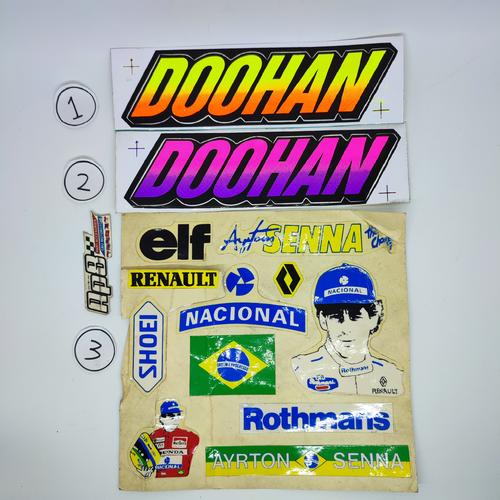 Jual stiker sticker vintage racing GP MICHAEL DOOHAN ROTHMANS AYRTON ...