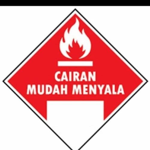 Jual Stiker sign 15x15 cm. Simbol limbah B3.CAIRAN MUDAH MENYALA - Jakarta Utara - BERKAH STIKER ...