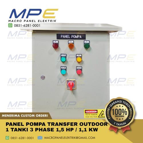 Jual Panel Pompa Transfer OUTDOOR 1 Tanki 3 Phase 1,5 HP 1,1 kW 380V ...