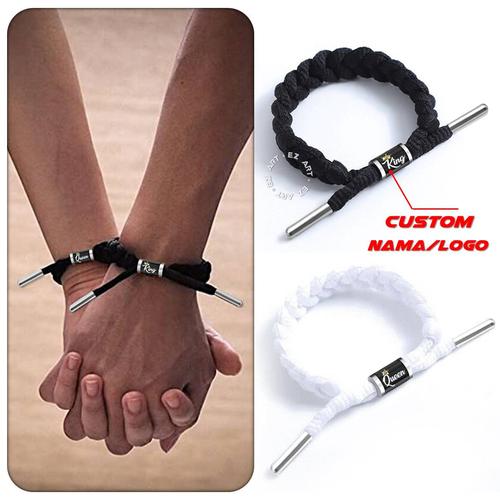 Jual GELANG CUSTOM TALI SEPATU KEPANG REQUEST NAMA LOGO GAMBAR TABUNG ...