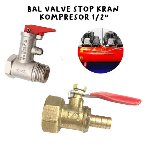 Promo Kran Keran Angin Kompresor 1/2'' // Safety valve / klep pengaman ...