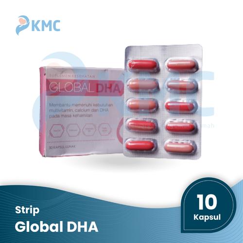 Jual Global DHA 1 strip 10 kapsul|Multivitamin & Kalsium|DHA Masa ...