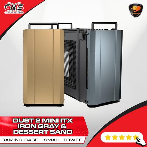 Jual PC CASE COUGAR DUST 2 DESSERT SAND & IRON GRAY - MINI ITX PORTABLE ...