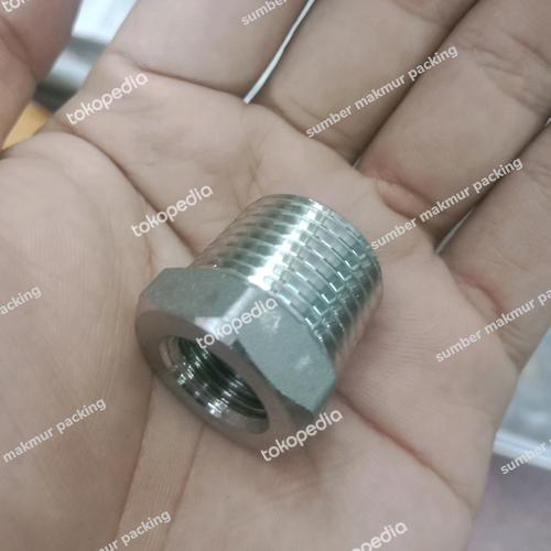Jual reducer stainless steel uk dalam 1/4" uk drat luar 1/2" - Jakarta ...