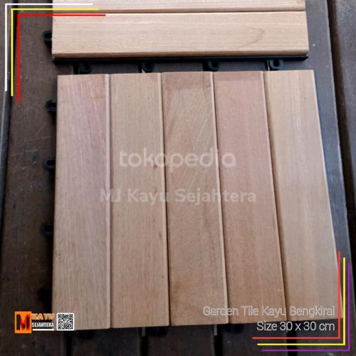 Jual Deck Tile Lantai Kayu Bengkirai Bongkar Pasang Kuat Tahan Air ...