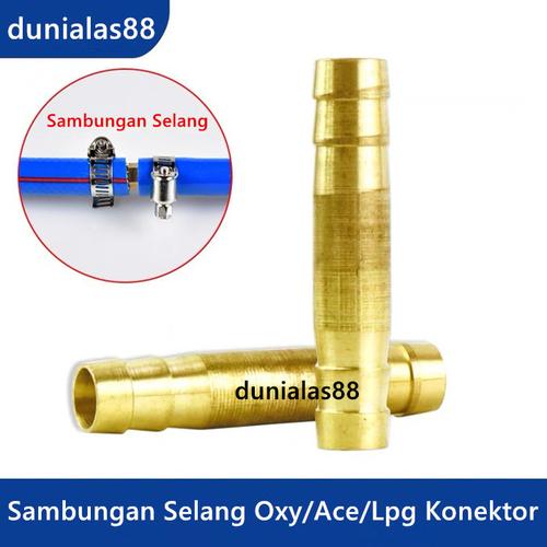 Jual Sambungan Selang Oxygen Acetylene LPG Konektor Fitting Klem Hose ...