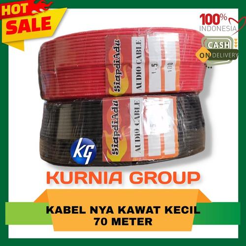 Jual 1Roll KABEL NYA 0.75mm Panjang 70 Meter Cable Kawat Kecil Tunggal ...