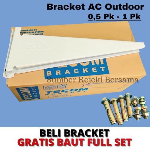 Jual Bracket AC Outdoor TECOM Bracket 0,5pk-1pk FULL SET BAUT+RING ...