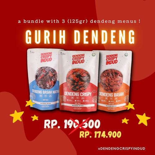 Jual Gurih Dendeng Indud Isi 3 - Dendeng Komplit Crispy - Basah - Matah ...