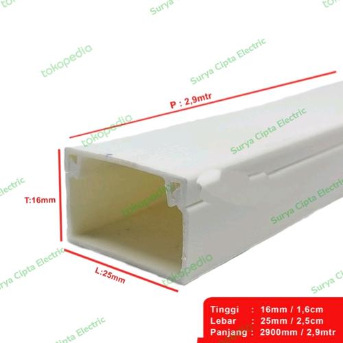 Jual Kabel Duct Putih 25x16 Wiring duck 2.9 meter - Jakarta Pusat ...
