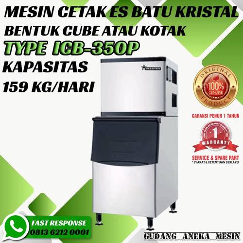 Jual Mesin Pembuat Es Batu Kristal Cube / Kotak Type ICB-350P (159kg ...