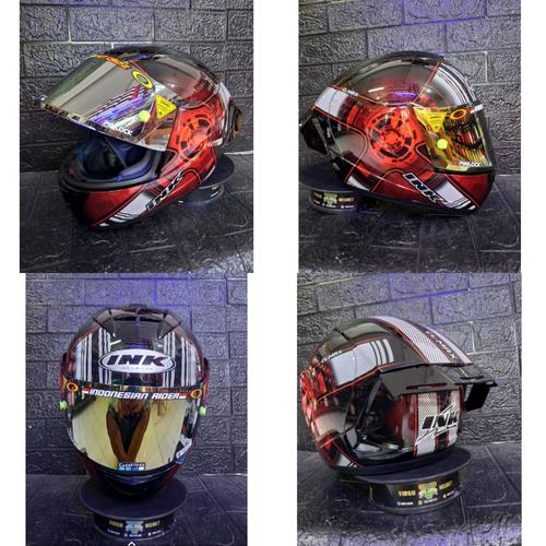 Jual HELM INK CL MAX#4 BALCK RED PAKET GANTENG - M - Kab. Bekasi ...