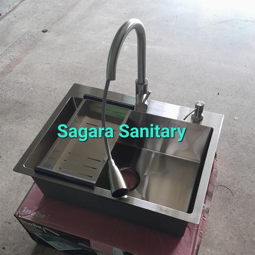 Jual Paket lengkap kitchen sink 6045 INOBE stainless sus 304 satu ...