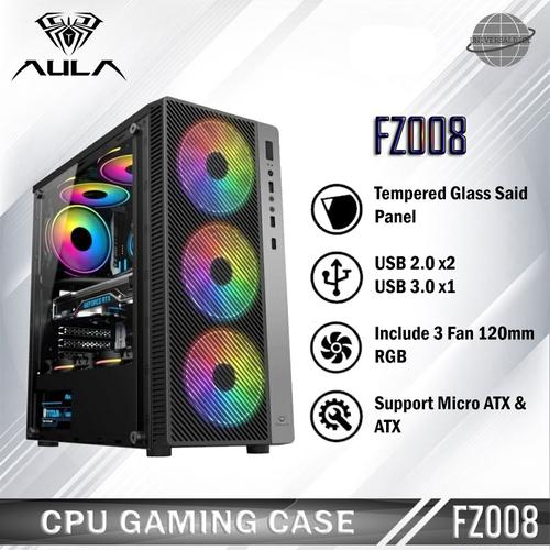 Promo Casing CPU PC Gaming AULA FZ008 include 3 fan RGB - Jakarta Pusat ...