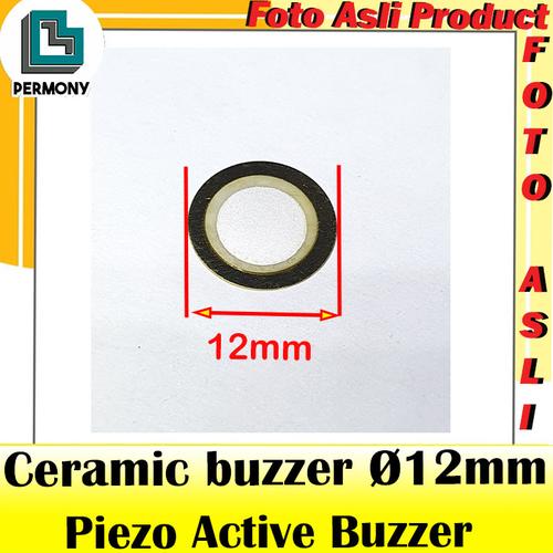Jual Piezo Electric Ceramic Buzzer 12mm 12 mm Sound Disc Alarm high ...