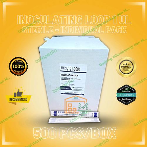Jual Inoculating Loop 1ul, White Color, Hips Material, Sterile, 500 pcs ...