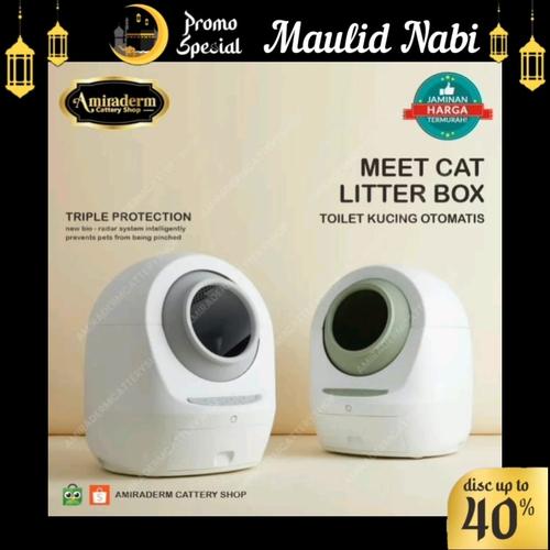 Jual MEET CAT LITTER BOX/Toilet kucing otomatis / toilet pintar hewan ...