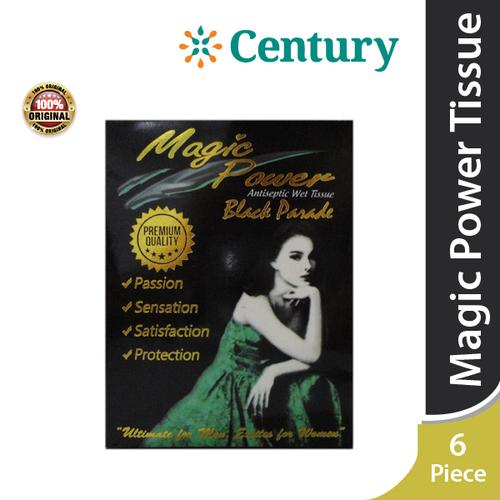 Promo Magic Power Antiseptic Wet Tissue Black Parade 6 Sachet / Tissue ...