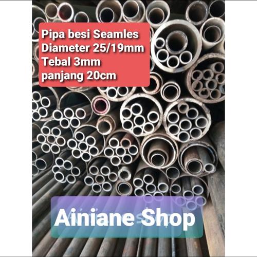 Jual Pipa Besi seamless Od 25 mm / Id 19 mm Tebal 3 mm Panjang 20 cm ...